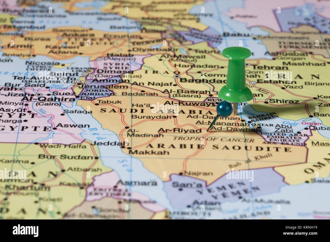 Modern saudi arabia map hi-res stock photography and images - Alamy