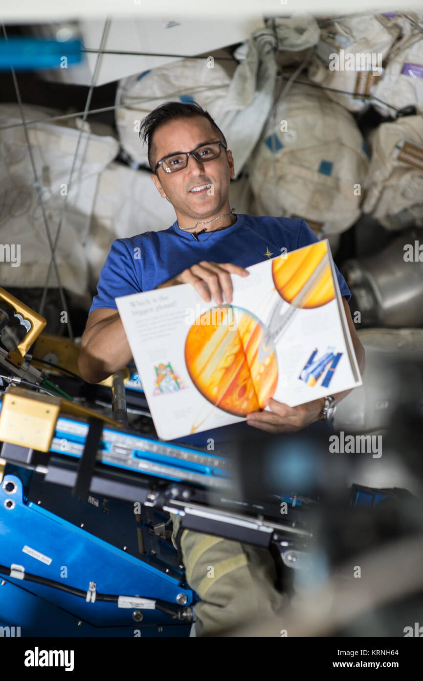 ISS-53 Joseph Acaba reads aloud from a STEM-related children's book ...