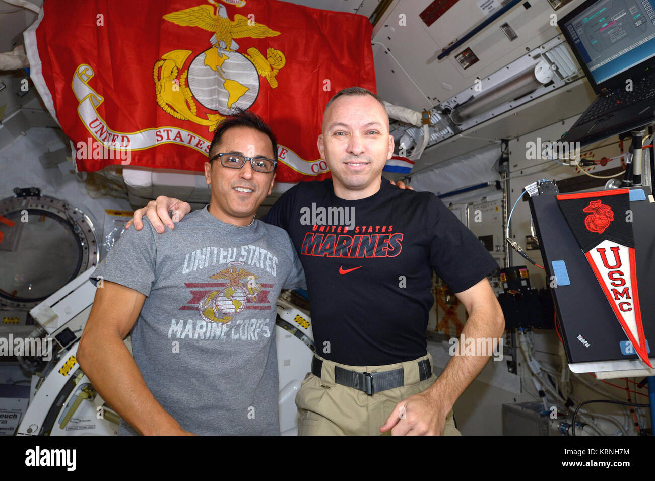 ISS-53 Joseph Acaba and Randy Bresnik celebrate the 242nd Birthday of ...