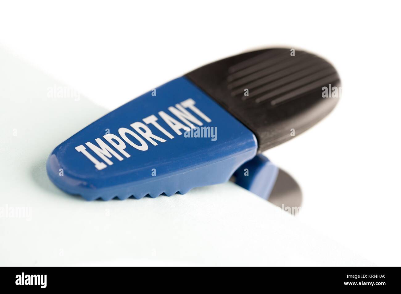 plastic paper clip on adhesive note Stock Photo - Alamy