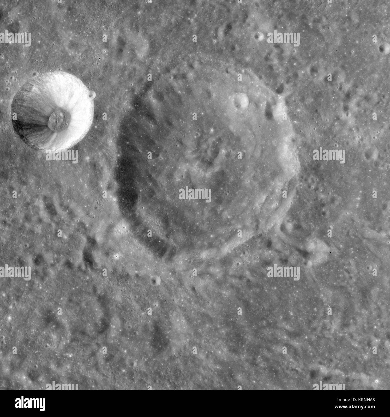Barkla moon crater Stock Photo - Alamy
