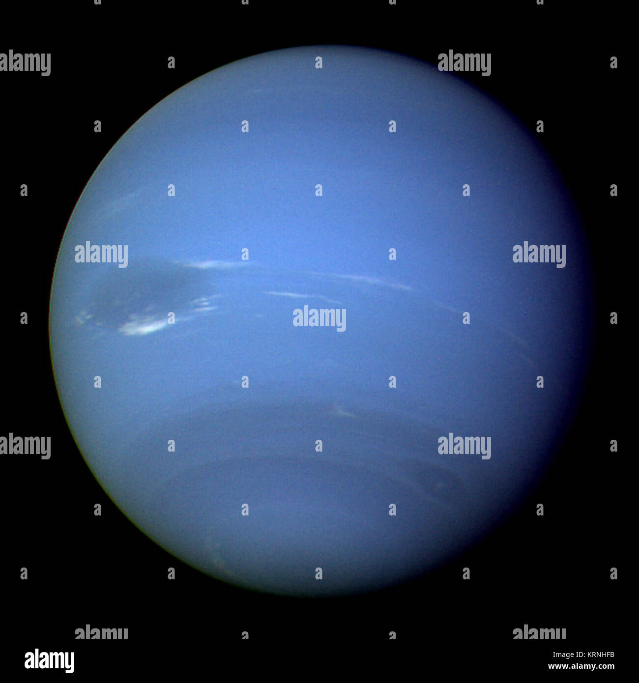 Neptune true colour Stock Photo - Alamy