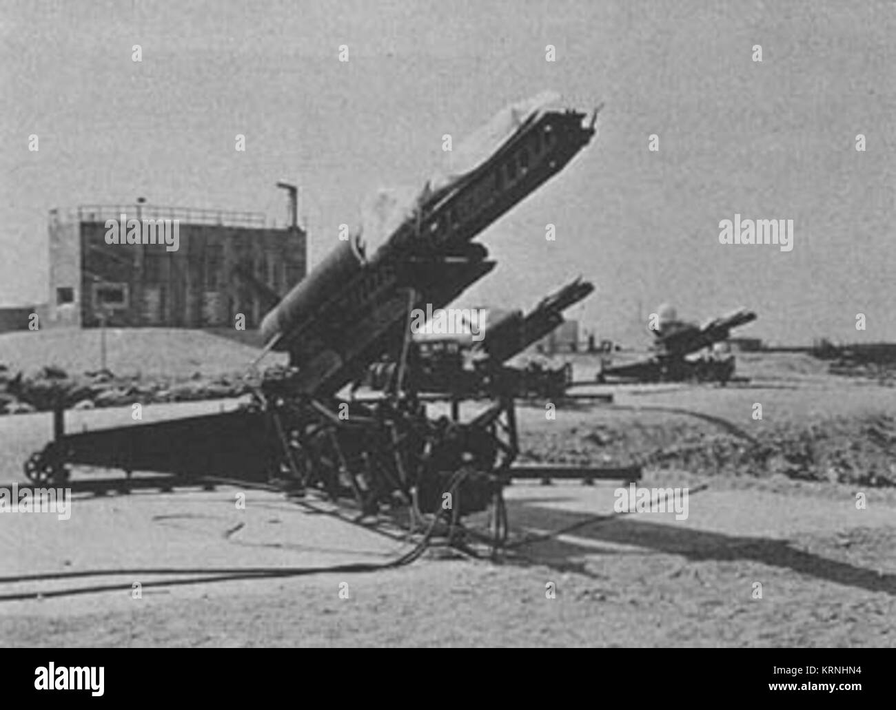 Nike-Apache sounding rockets at Fort Churchill Stock Photo - Alamy