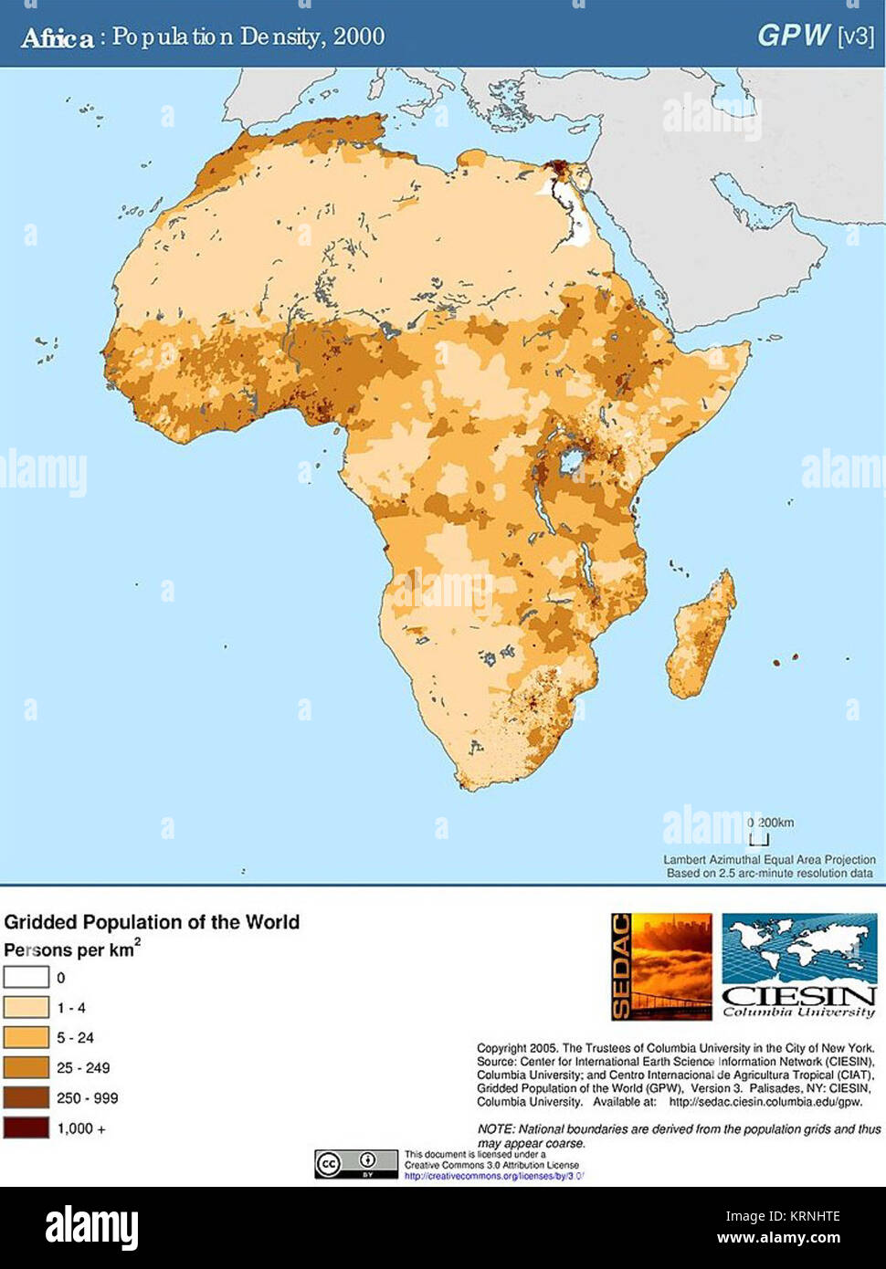 Population Density Map Of Africa Africa Africa Map Infographic Map