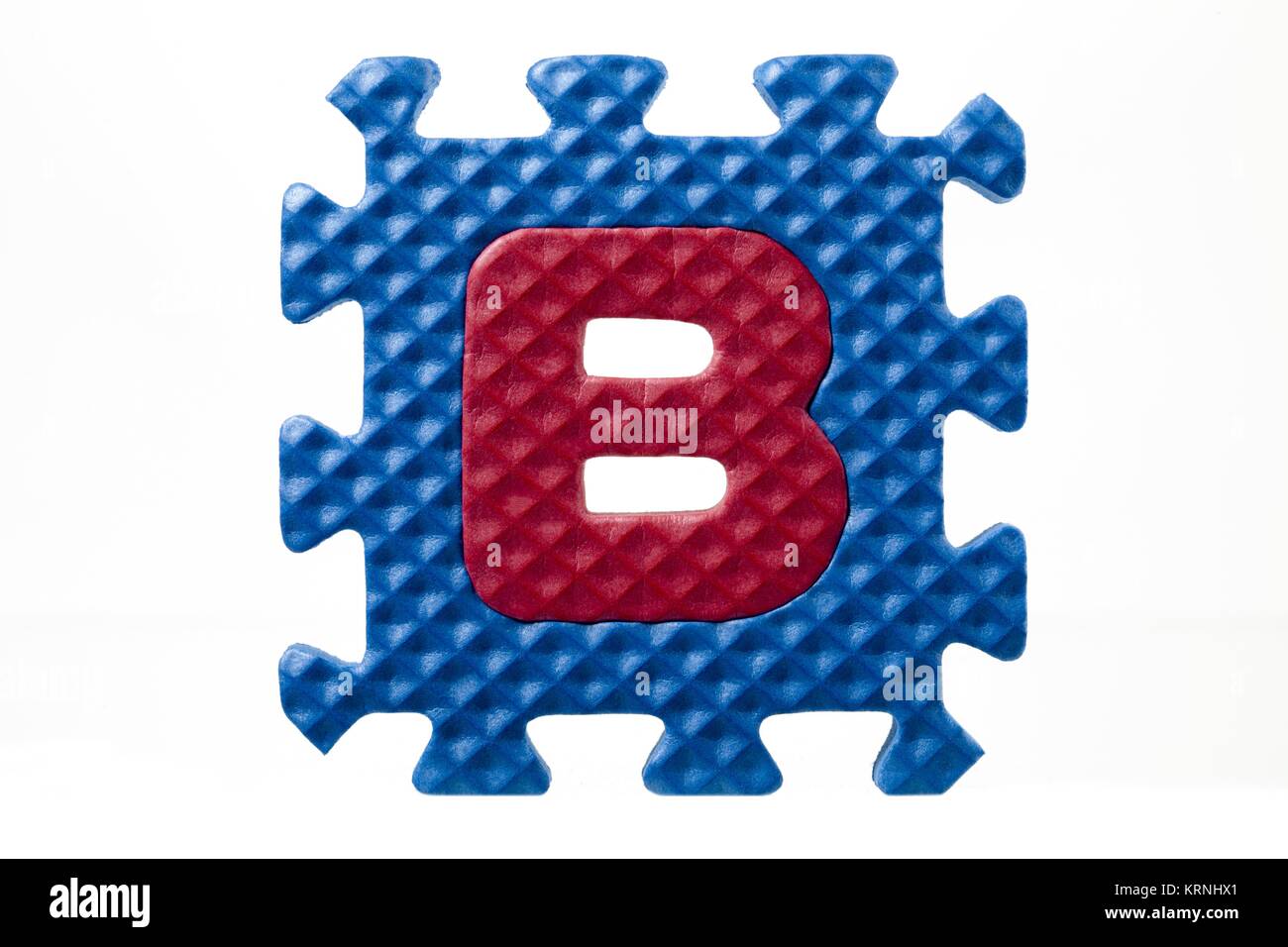rubber alphabet puzzle with letter b Stock Photo - Alamy
