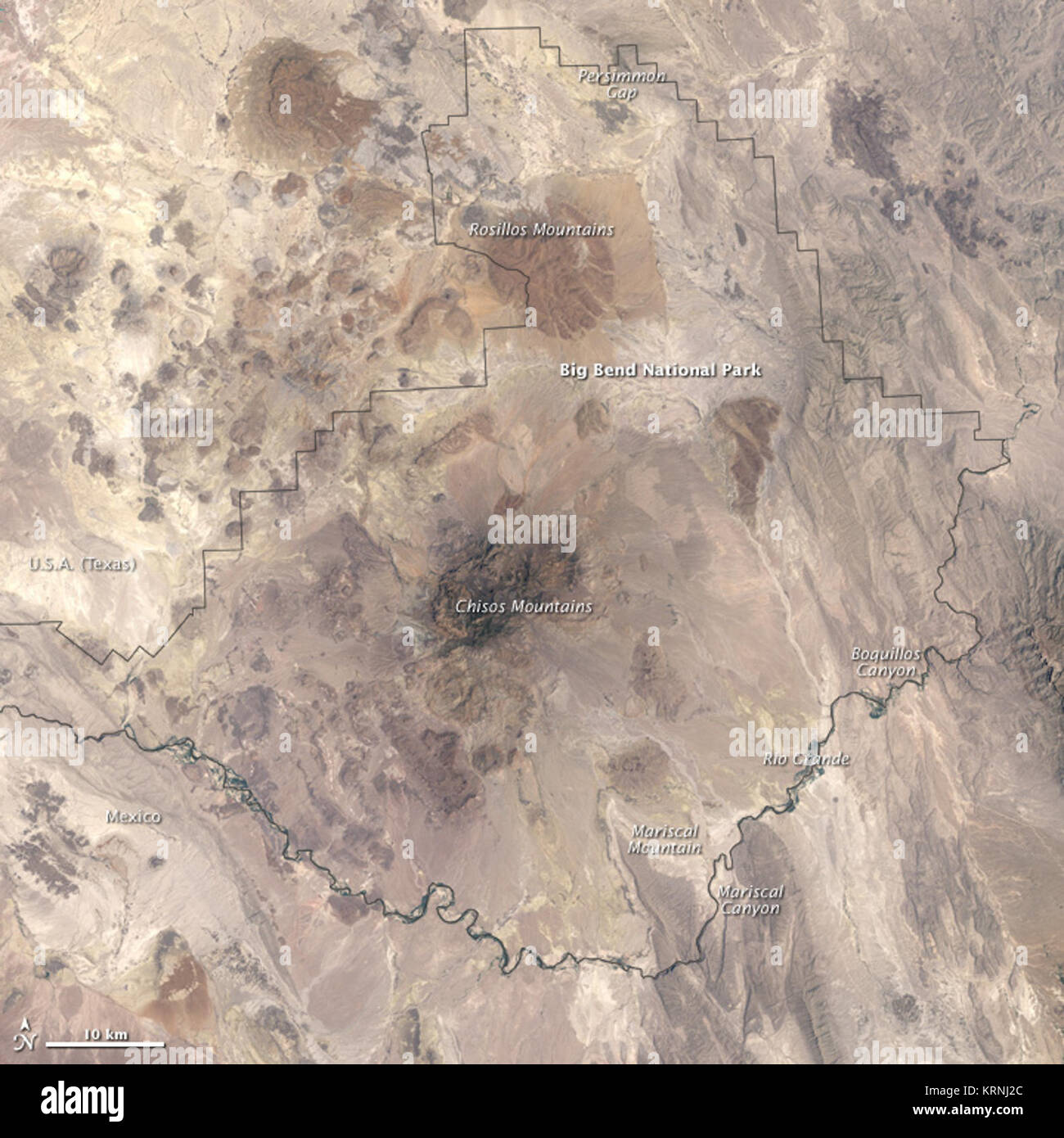 Big Bend NASA Stock Photo - Alamy