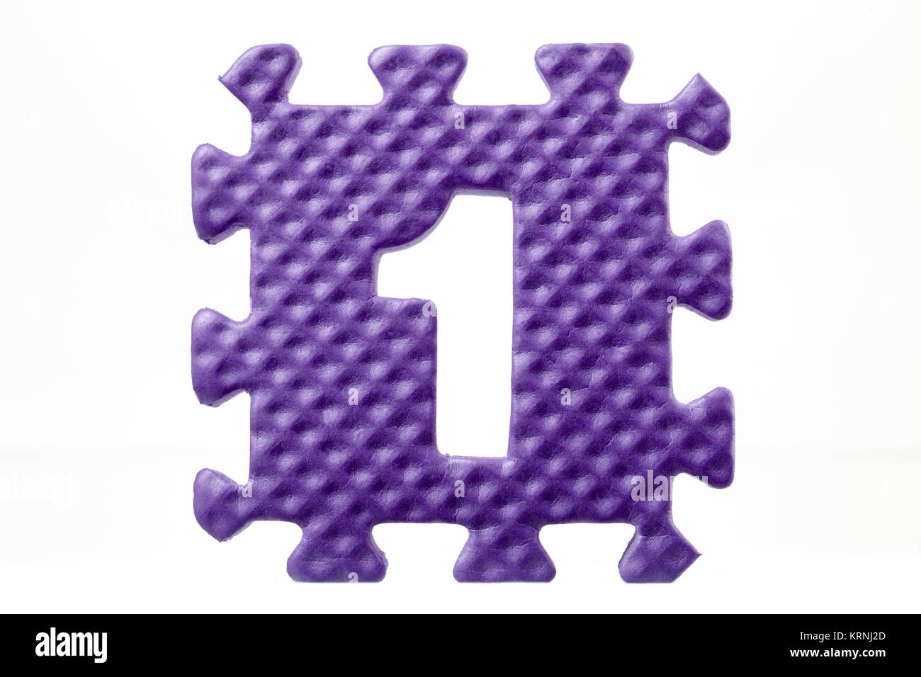 rubber puzzle with number 1 Stock Photo - Alamy