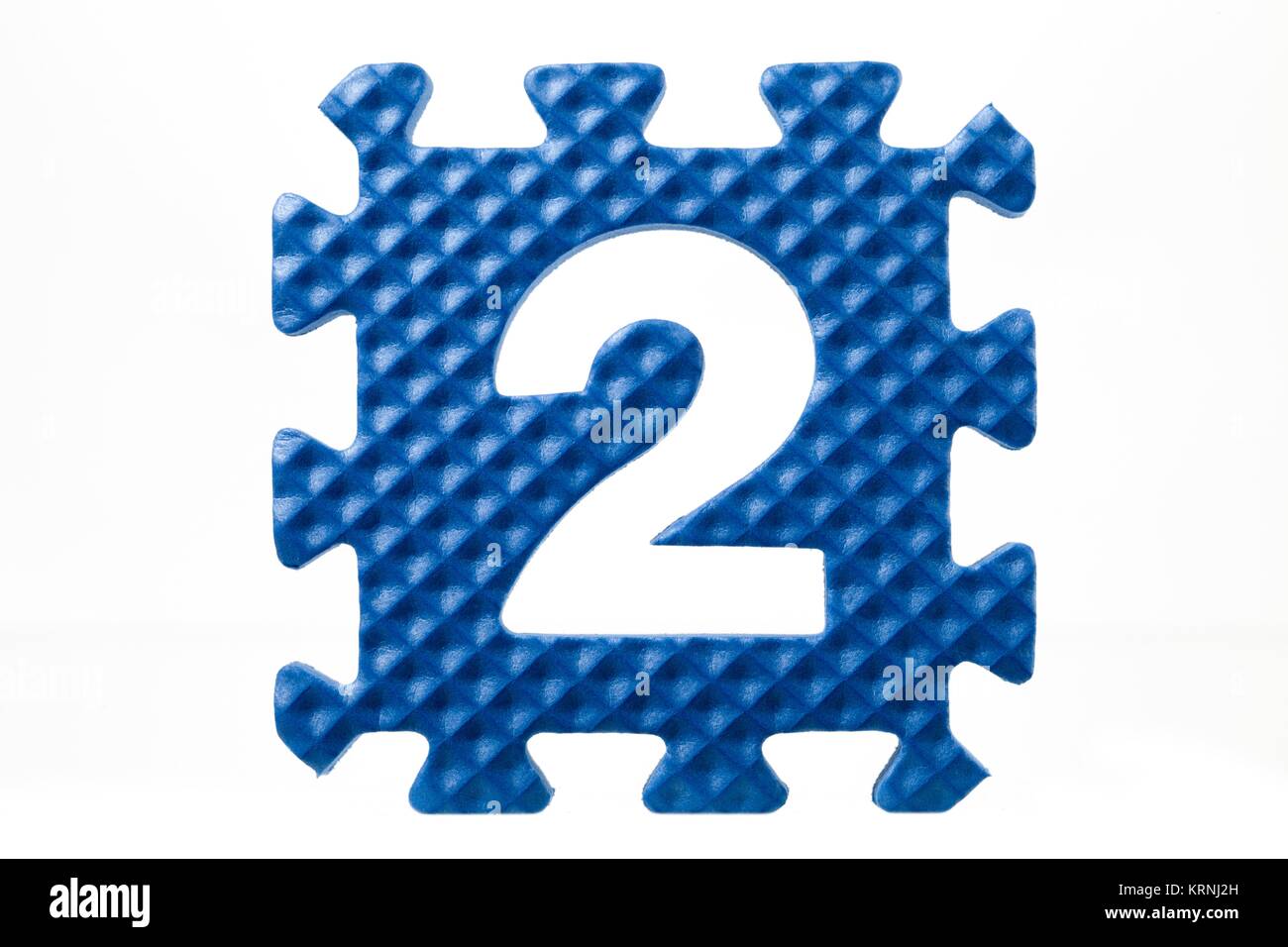 rubber puzzle with number 2 Stock Photo - Alamy