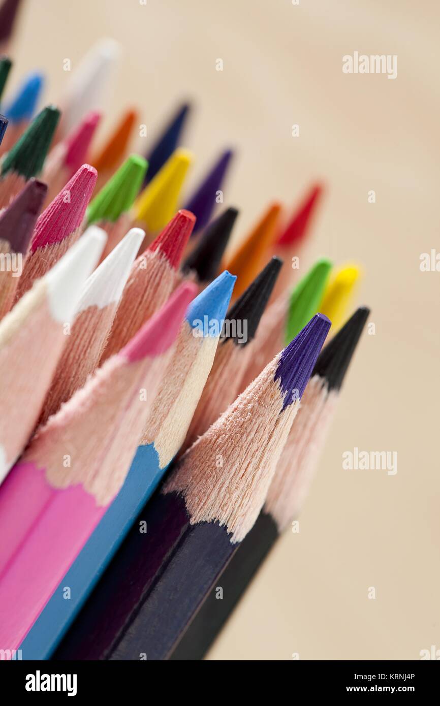 set of colorful pencil Stock Photo - Alamy