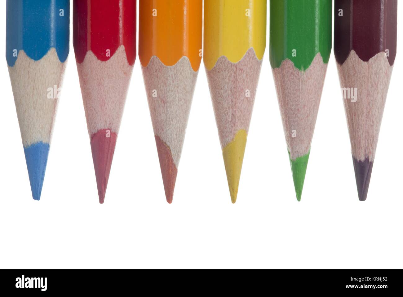 sharpened colored pencils Stock Photo - Alamy