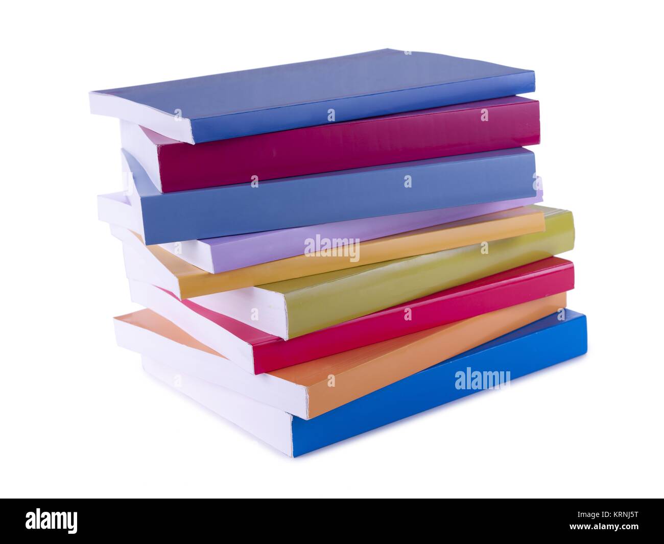 stack of colorful books Stock Photo - Alamy