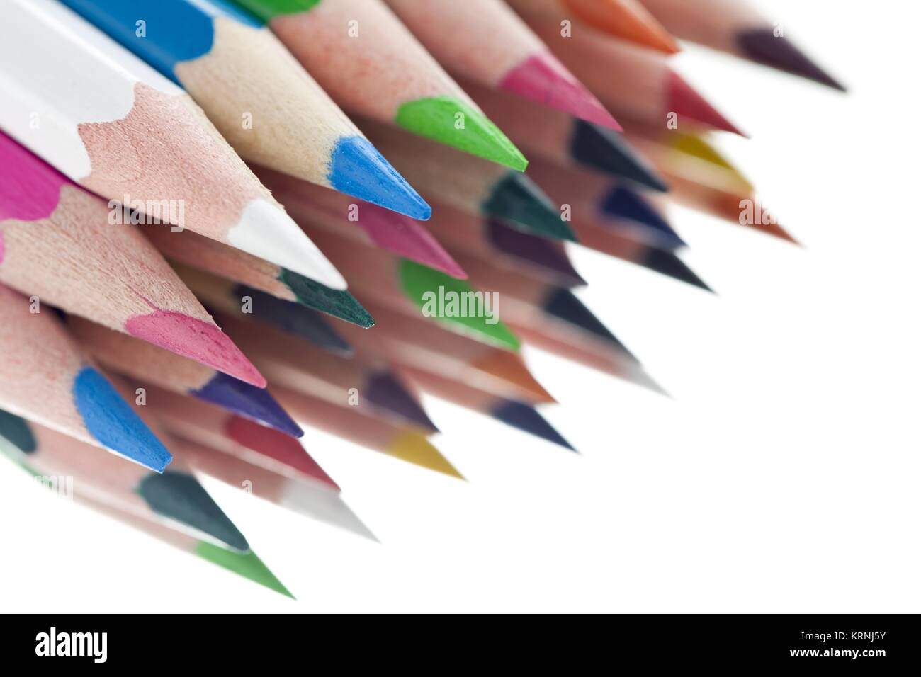 stack of coloring pencils Stock Photo - Alamy