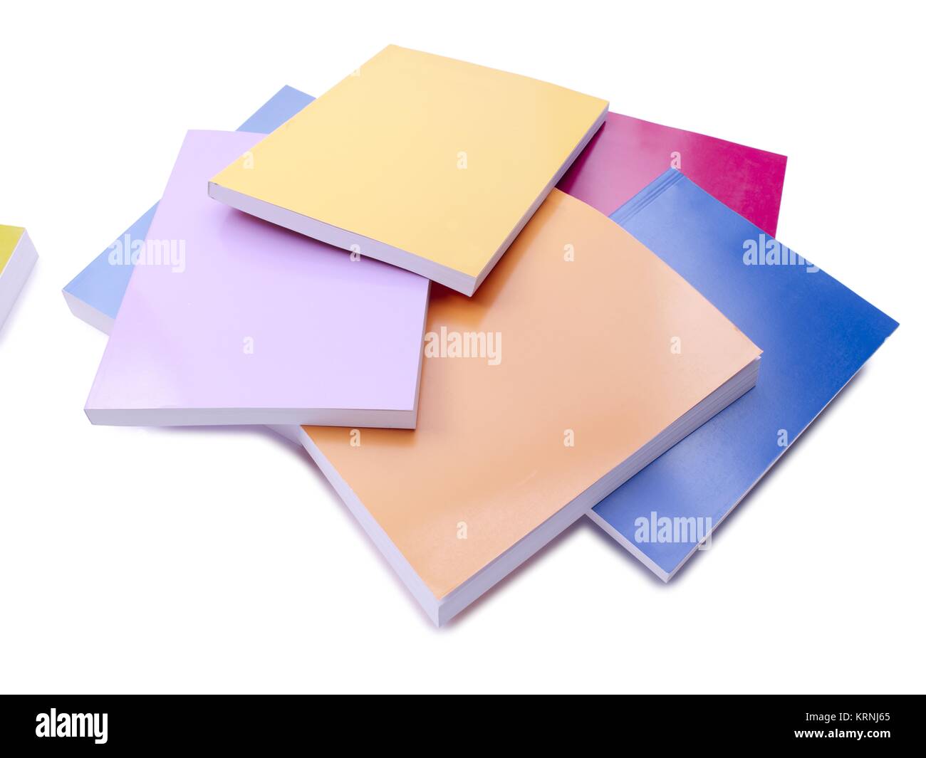 stack of school books Stock Photo - Alamy
