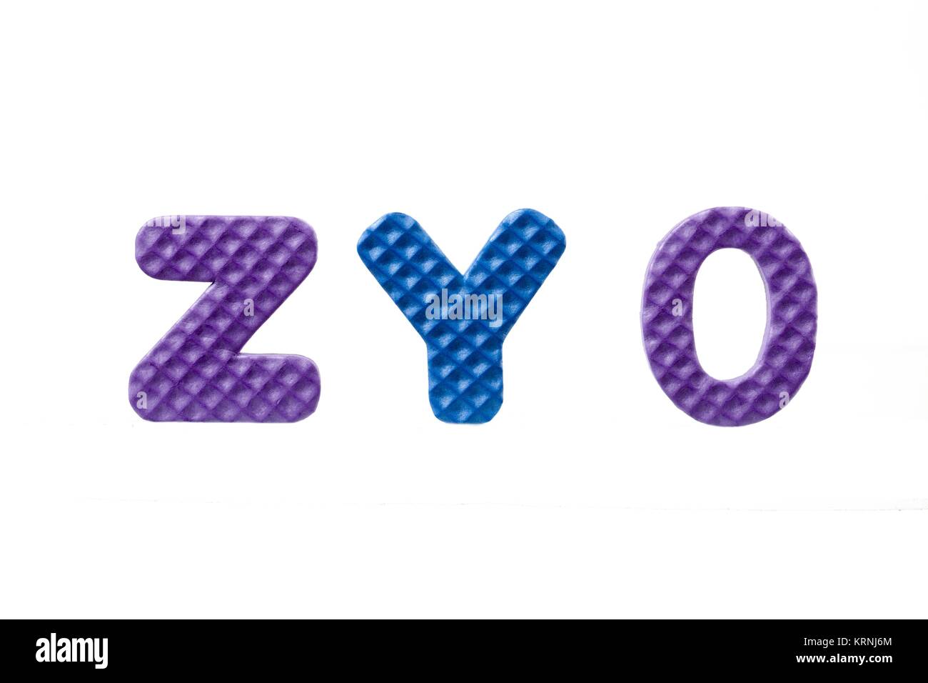 three alphabet puzzle pieces Stock Photo - Alamy