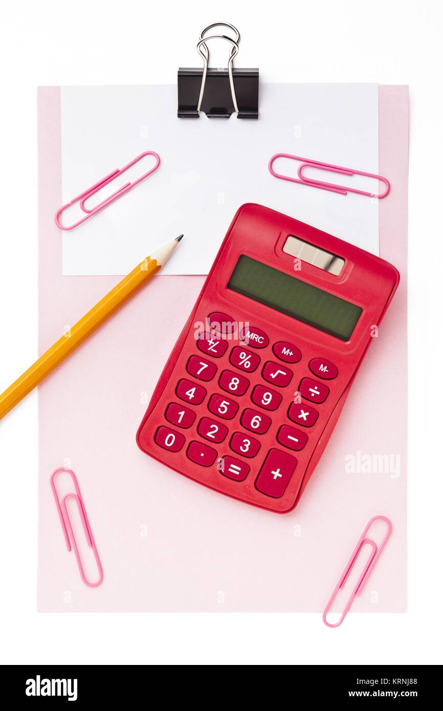 Cropped calculator Cut Out Stock Images & Pictures - Alamy