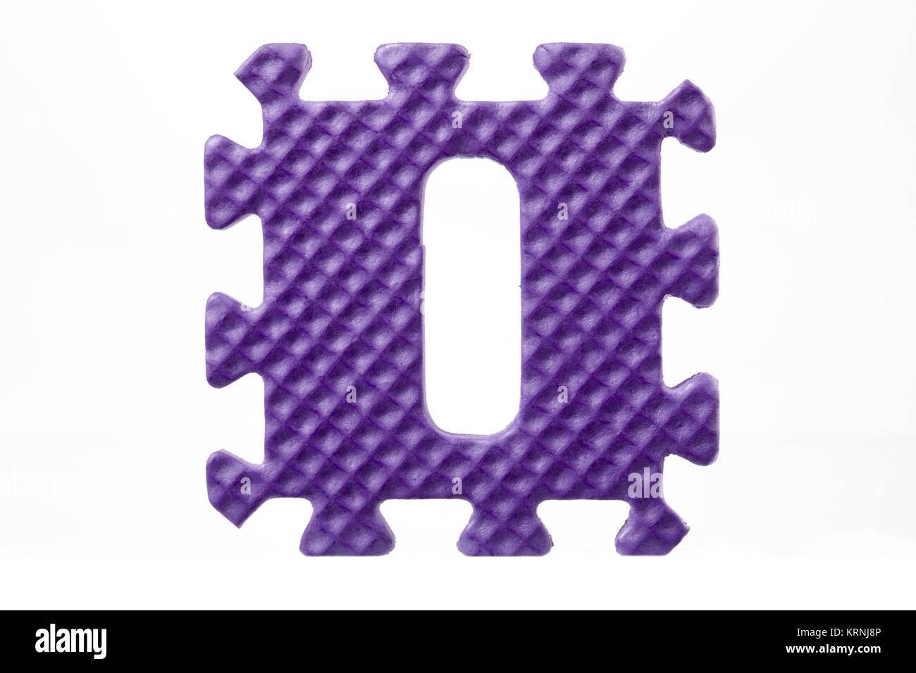 violet letter i puzzle piece Stock Photo - Alamy