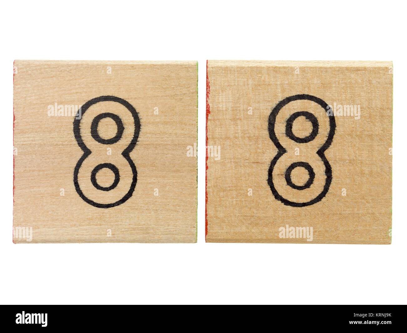 wood with drawing of number eight Stock Photo - Alamy