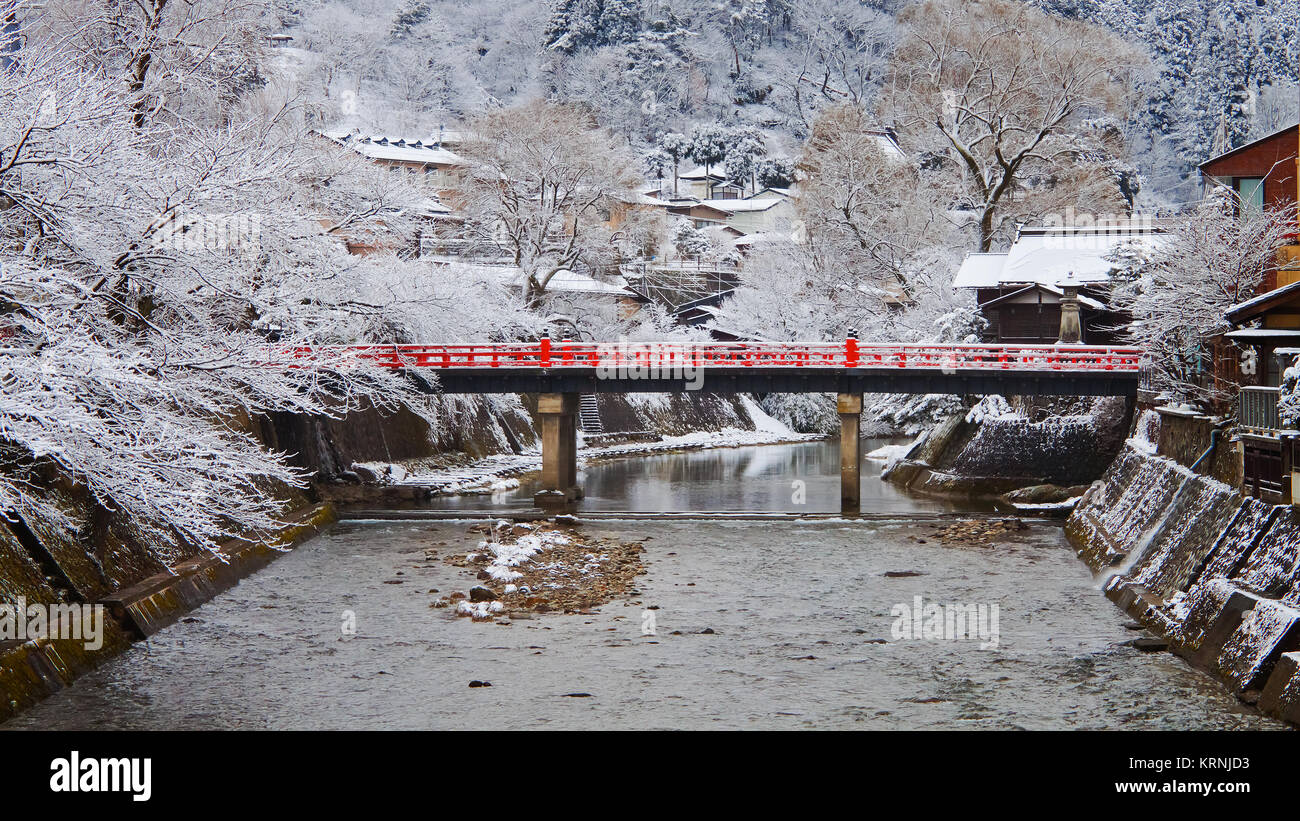 Nakabashi Bridge of Takayama, Japan Stock Photo - Alamy
