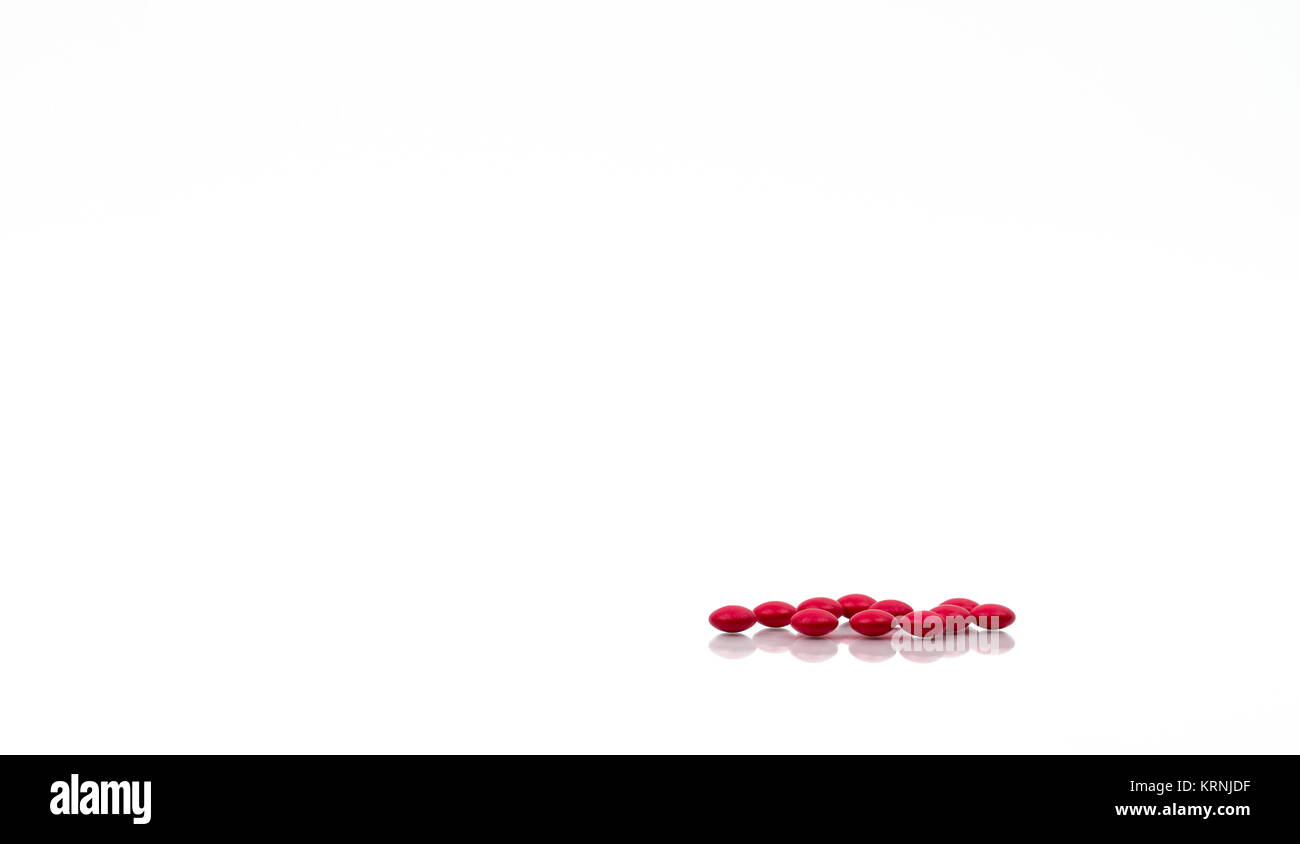 Vitamin tablets color red hi-res stock photography and images - Alamy