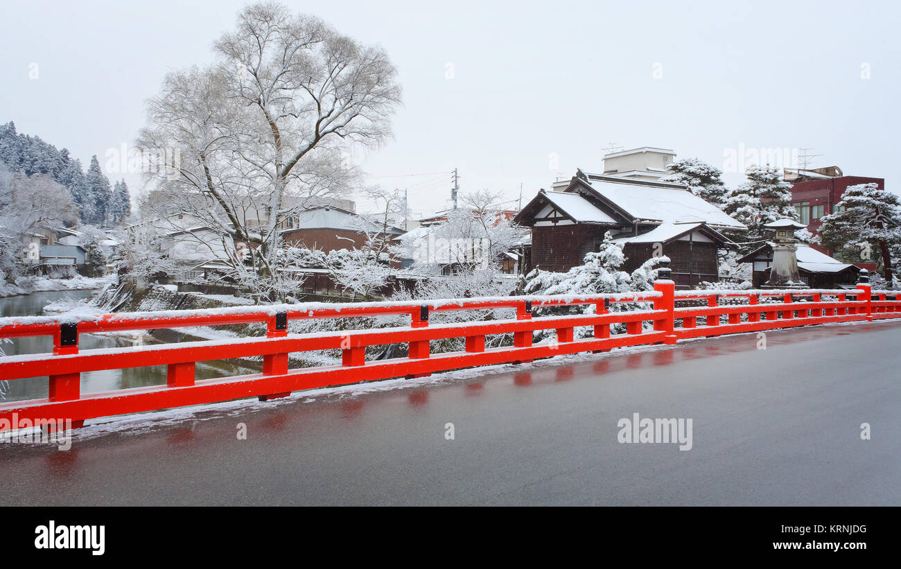 Nakabashi Bridge of Takayama, Japan Stock Photo - Alamy