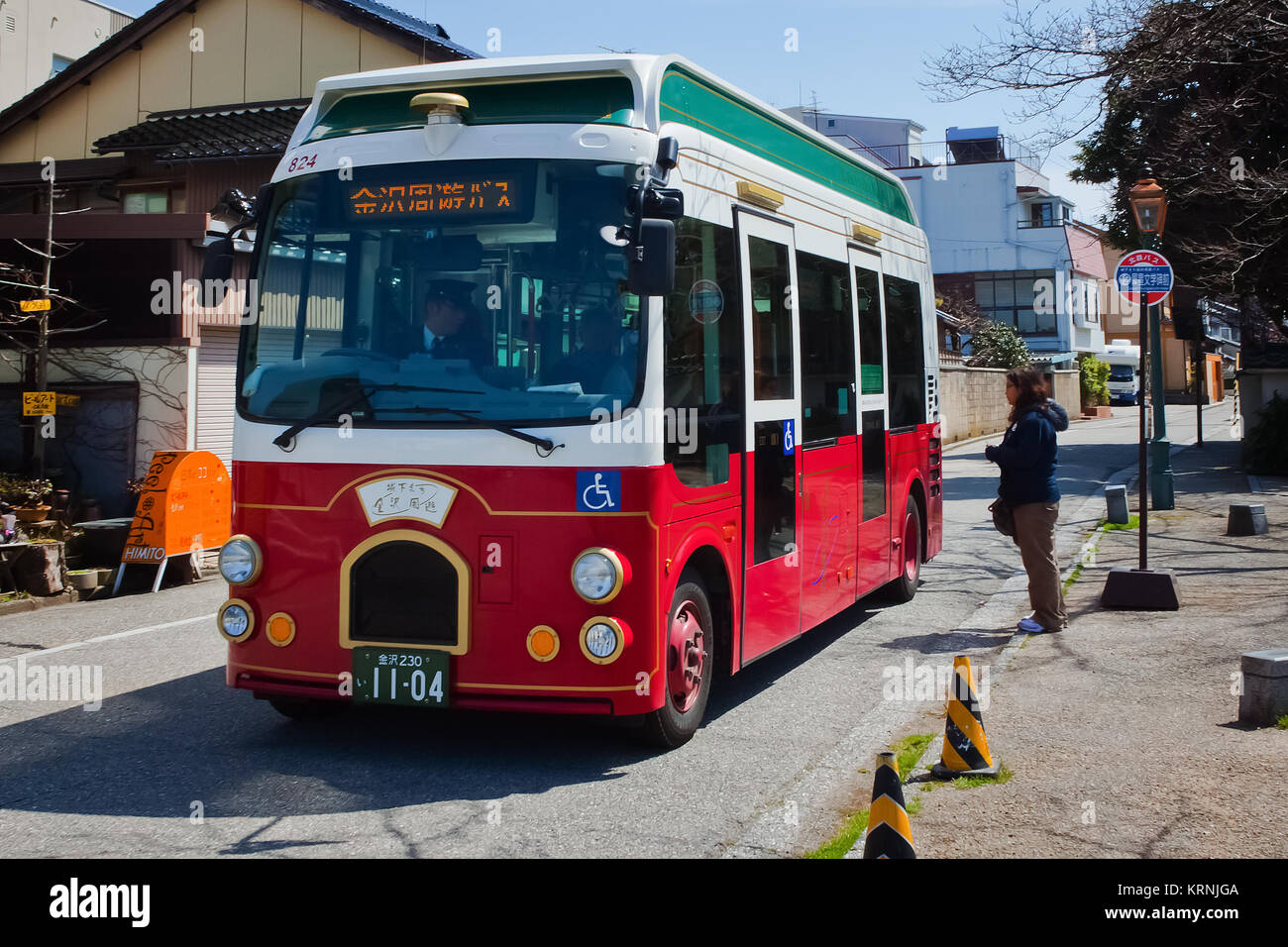 Kanazawa Loop Bus in Kanazawa, Japan Stock Photo - Alamy