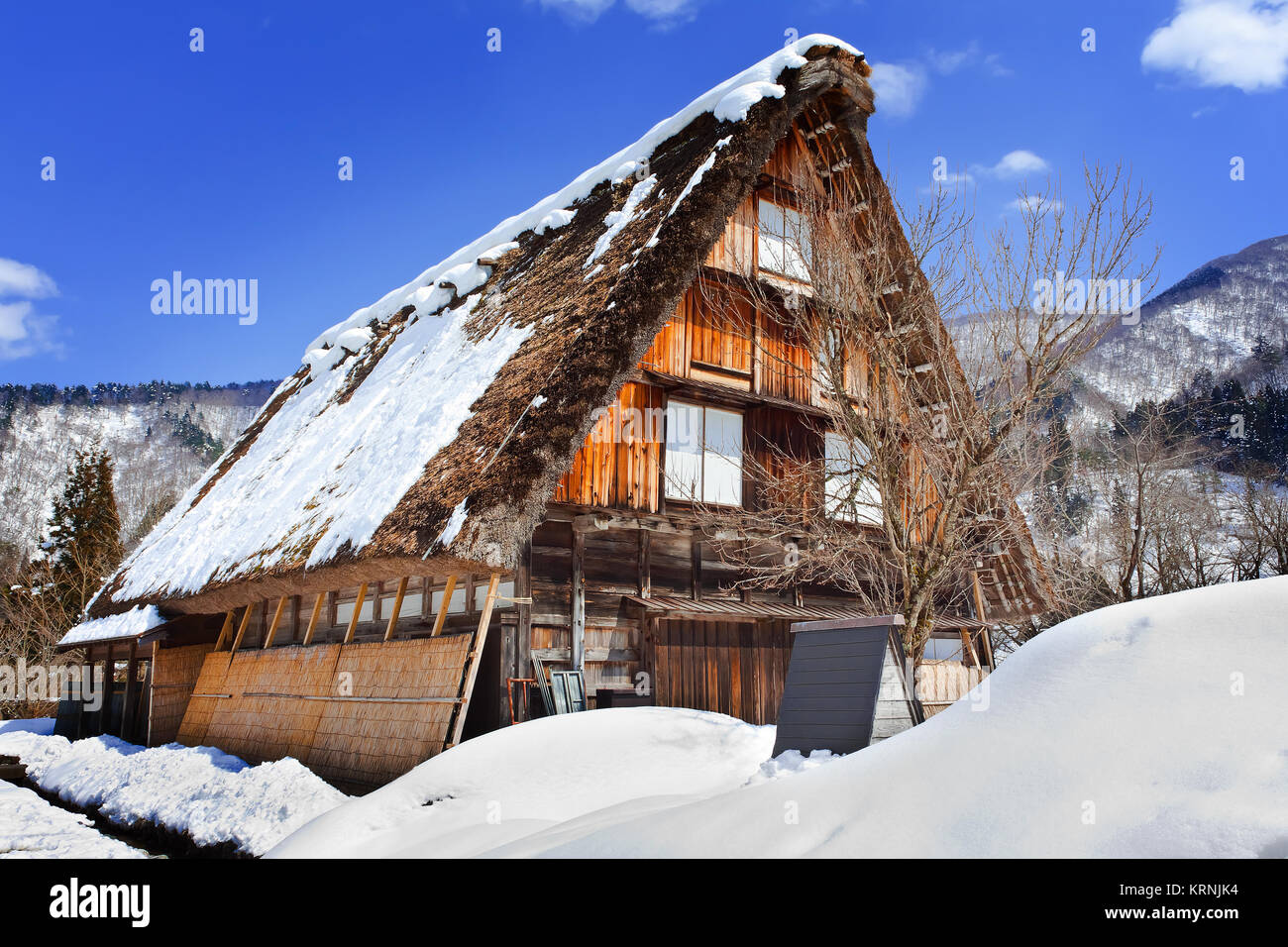 Gassho-zukuri Cottage at Ogimachi Village in Shirakawago, a UNESCO ...