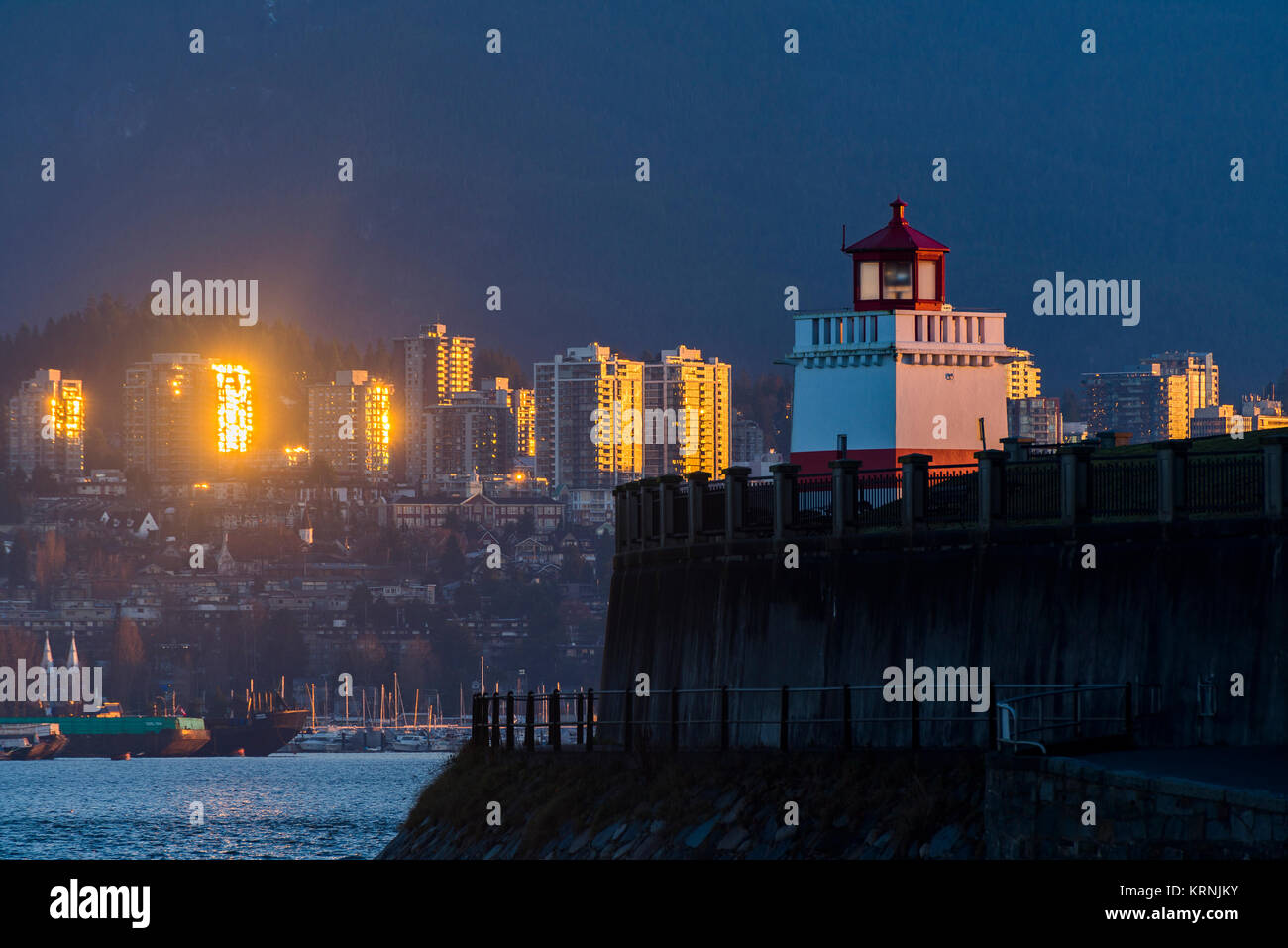 Brockton Point Lighthouse, Stanley Park, Vancouver, British Columbia ...