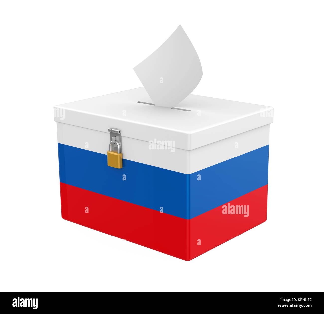 Russia Election Ballot Box Isolated Stock Photo - Alamy