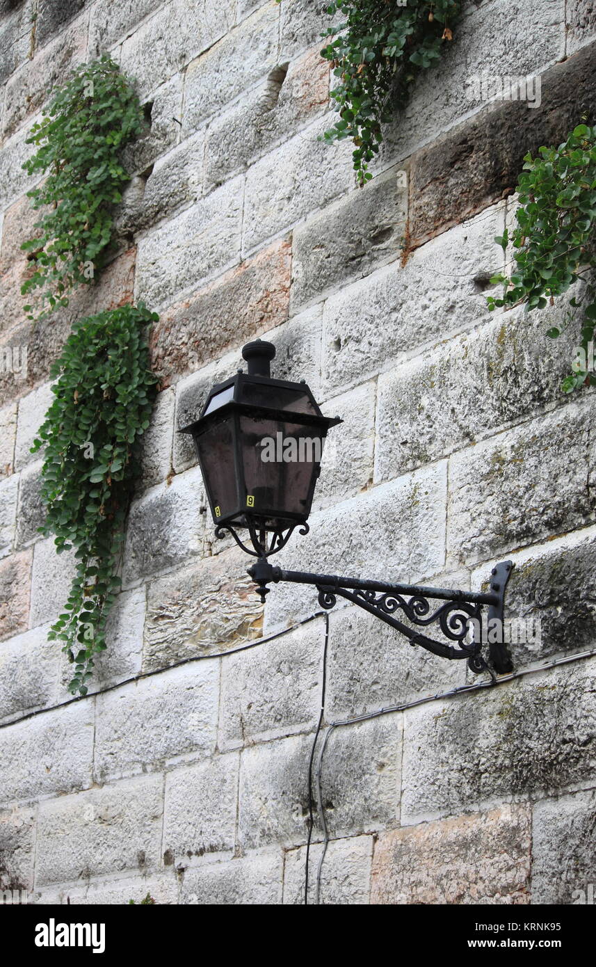 Old medieval street lamp Stock Photo - Alamy