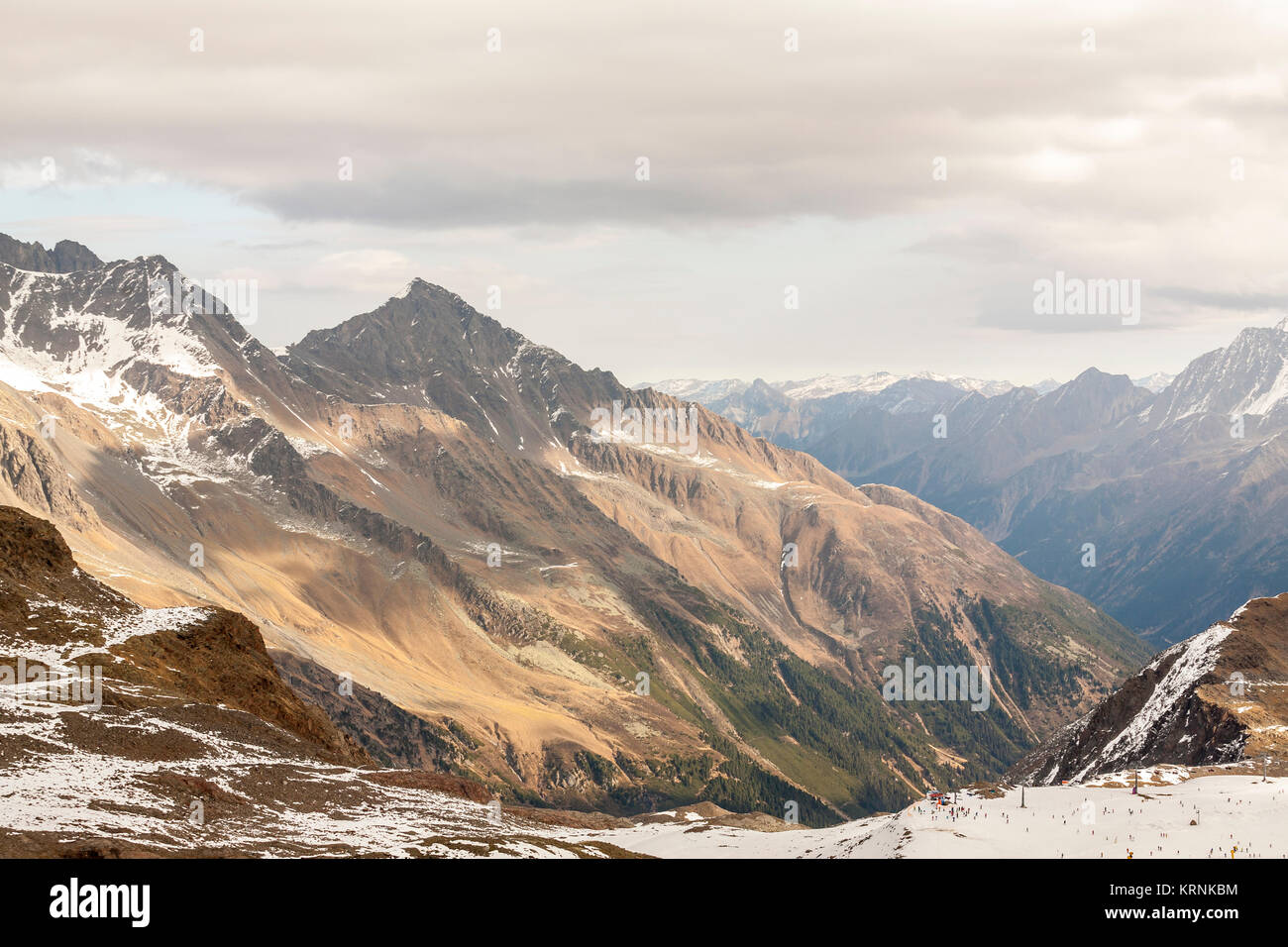 View of the Austrian Alps mountains, Austria, Stubai Stock Photo - Alamy