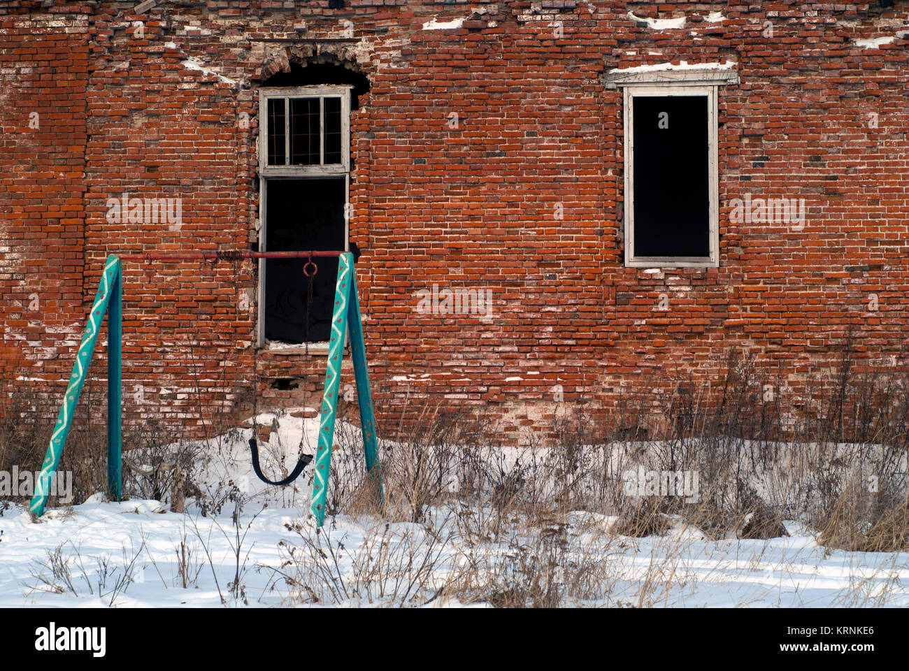 Destroyed Building War Snow High Resolution Stock Photography and ...