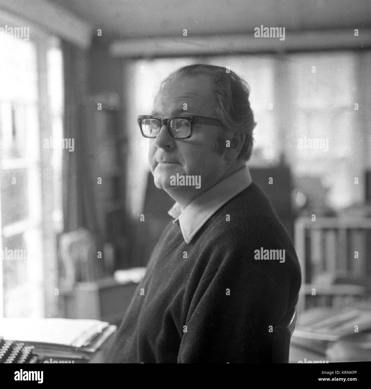 Roger Manvell, Director of the British Film Academy, writer and film ...