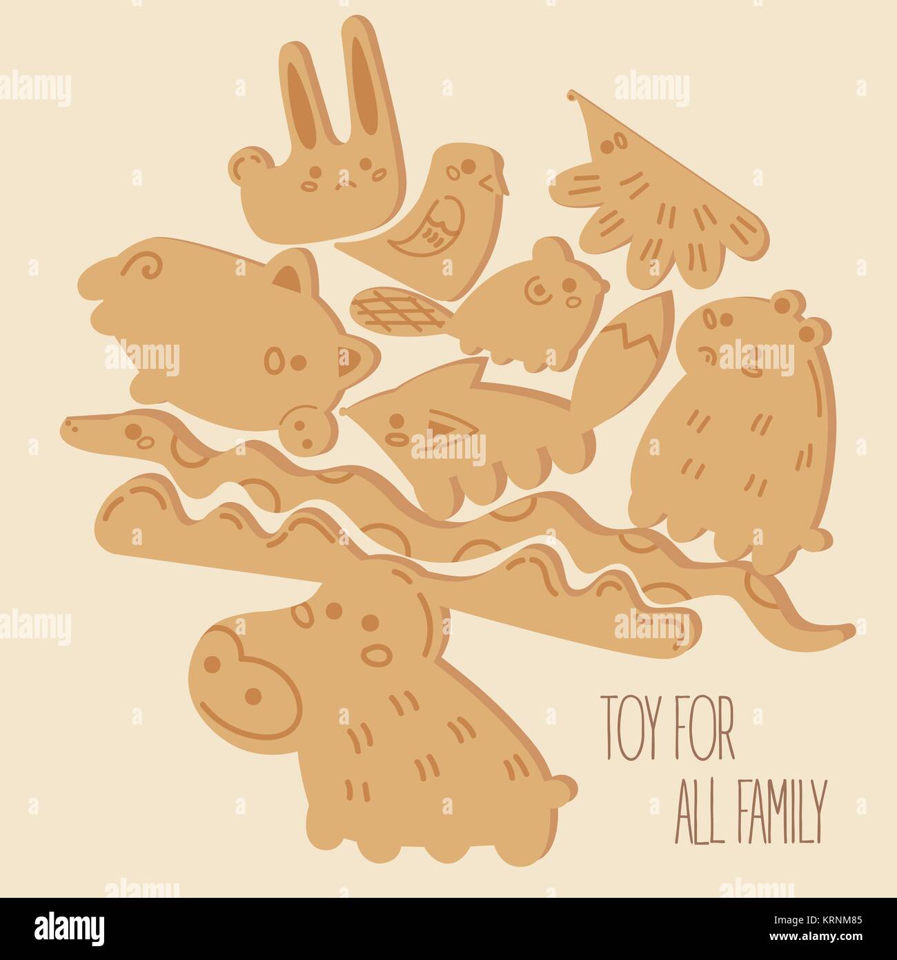 Stacked animals Stock Vector Images - Alamy