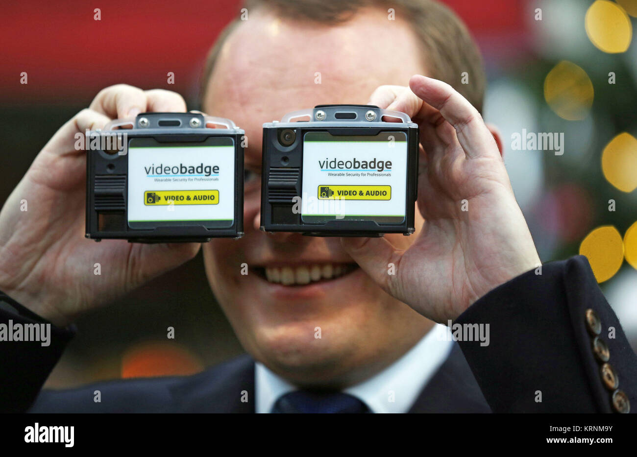 Alex Hynes, Managing Director of ScotRail Alliance, holds two new body ...