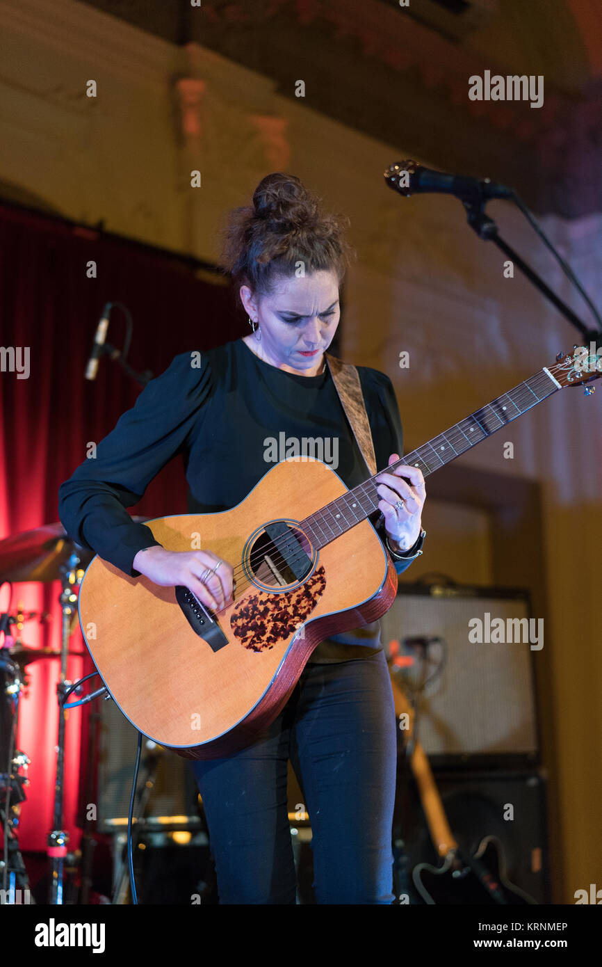 Emma Ruth Rundle performing live on stage at Bush Hall in London. Photo ...