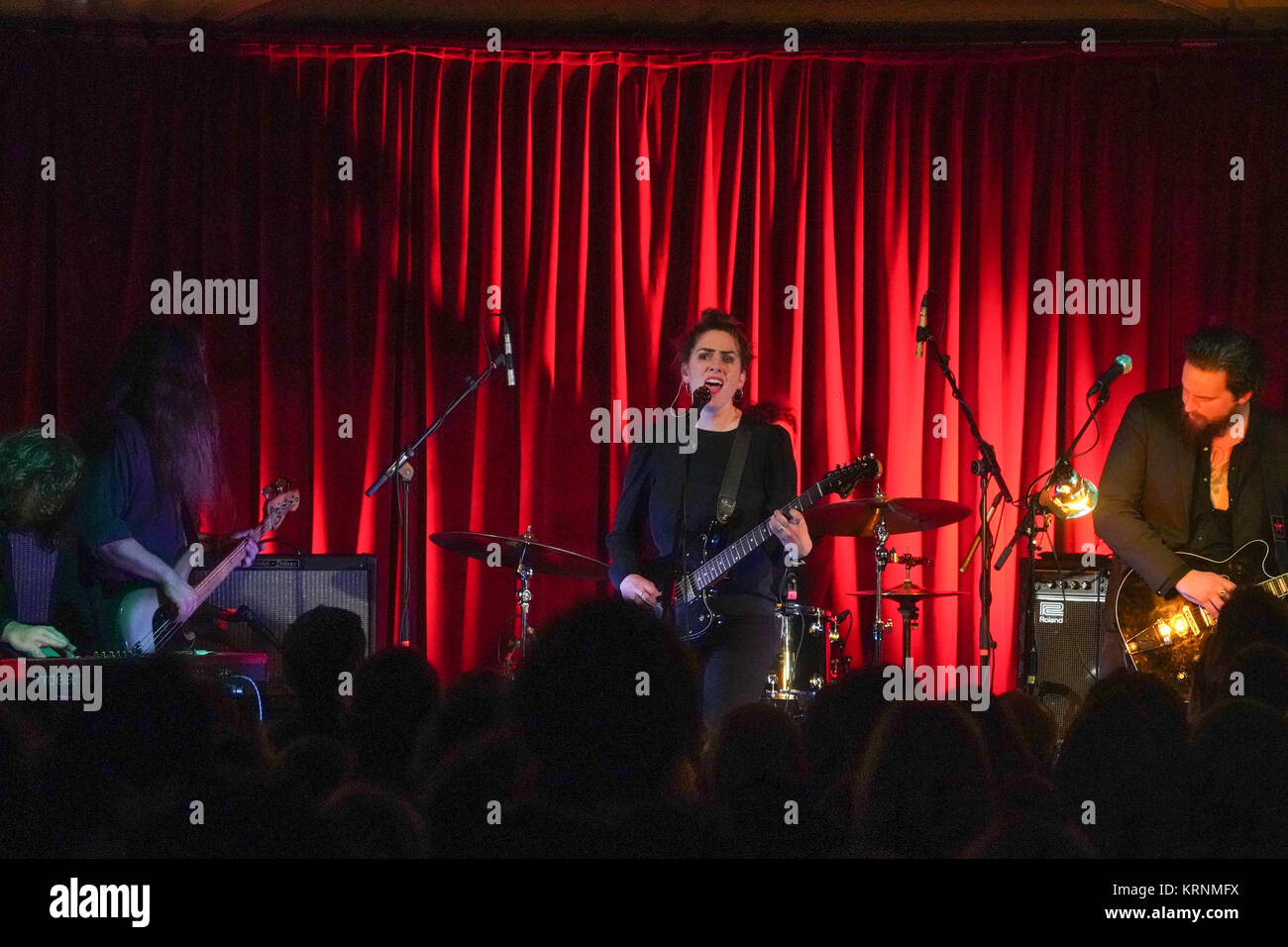 Emma Ruth Rundle performing live on stage at Bush Hall in London. Photo ...