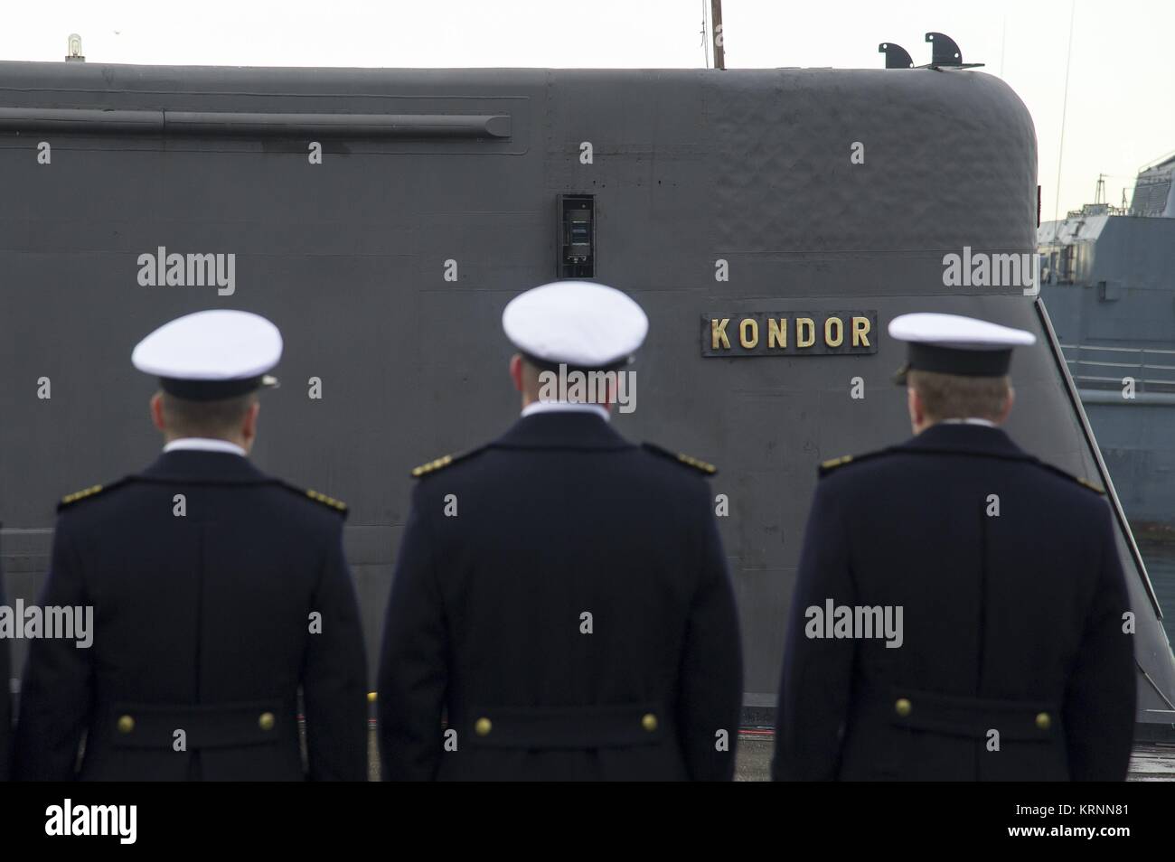 The commander of the submarine ORP Kondor Lieutenant commander Marek ...
