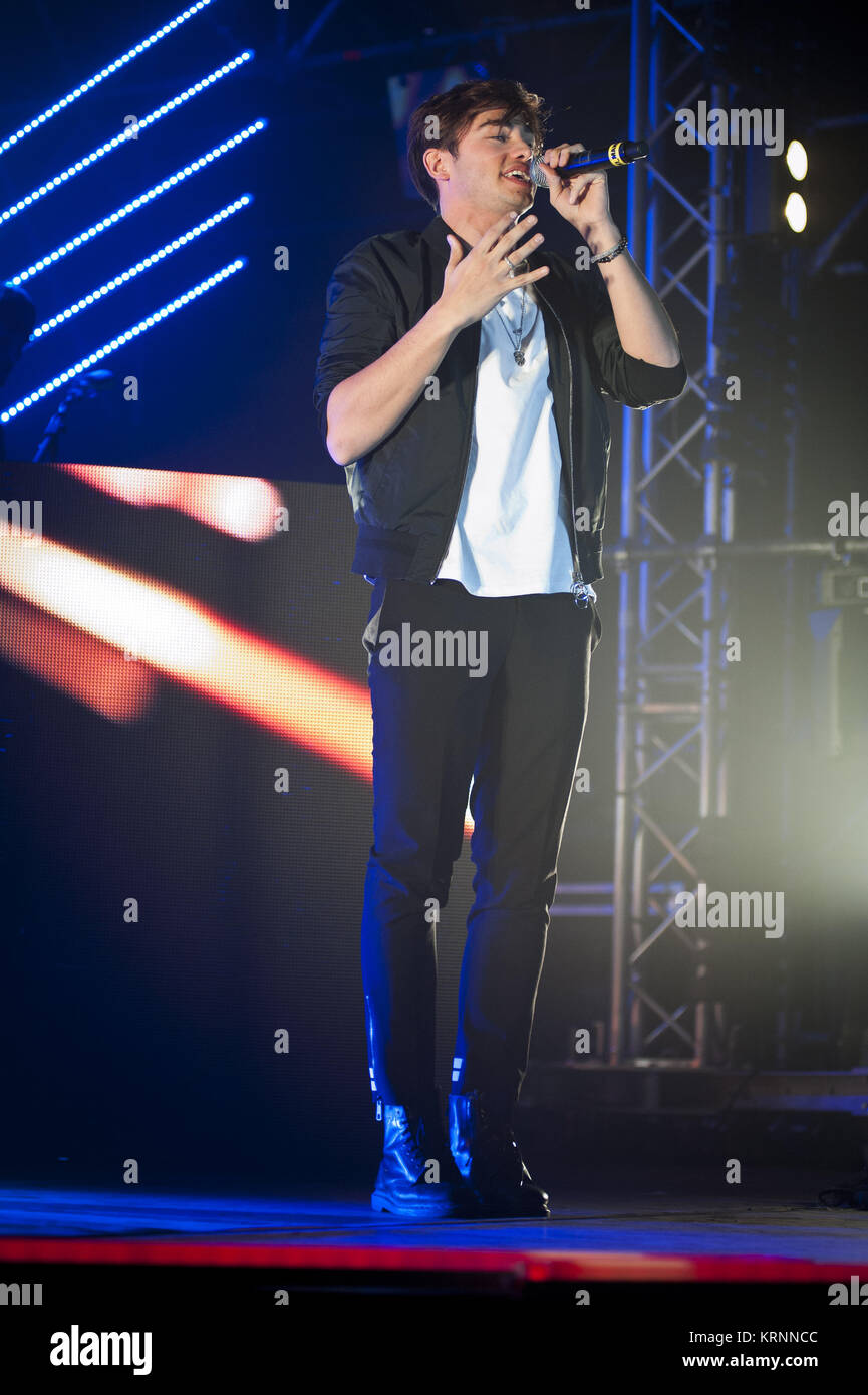 Riki performing live on stage at the Atlantico in Rome, Italy ...