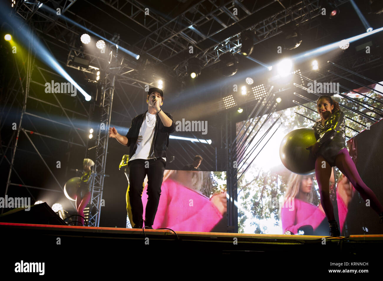 Riki performing live on stage at the Atlantico in Rome, Italy ...