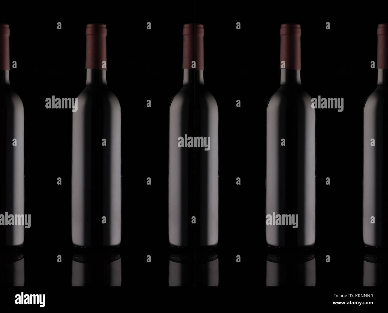 Red wine bottles black background hi-res stock photography and images ...