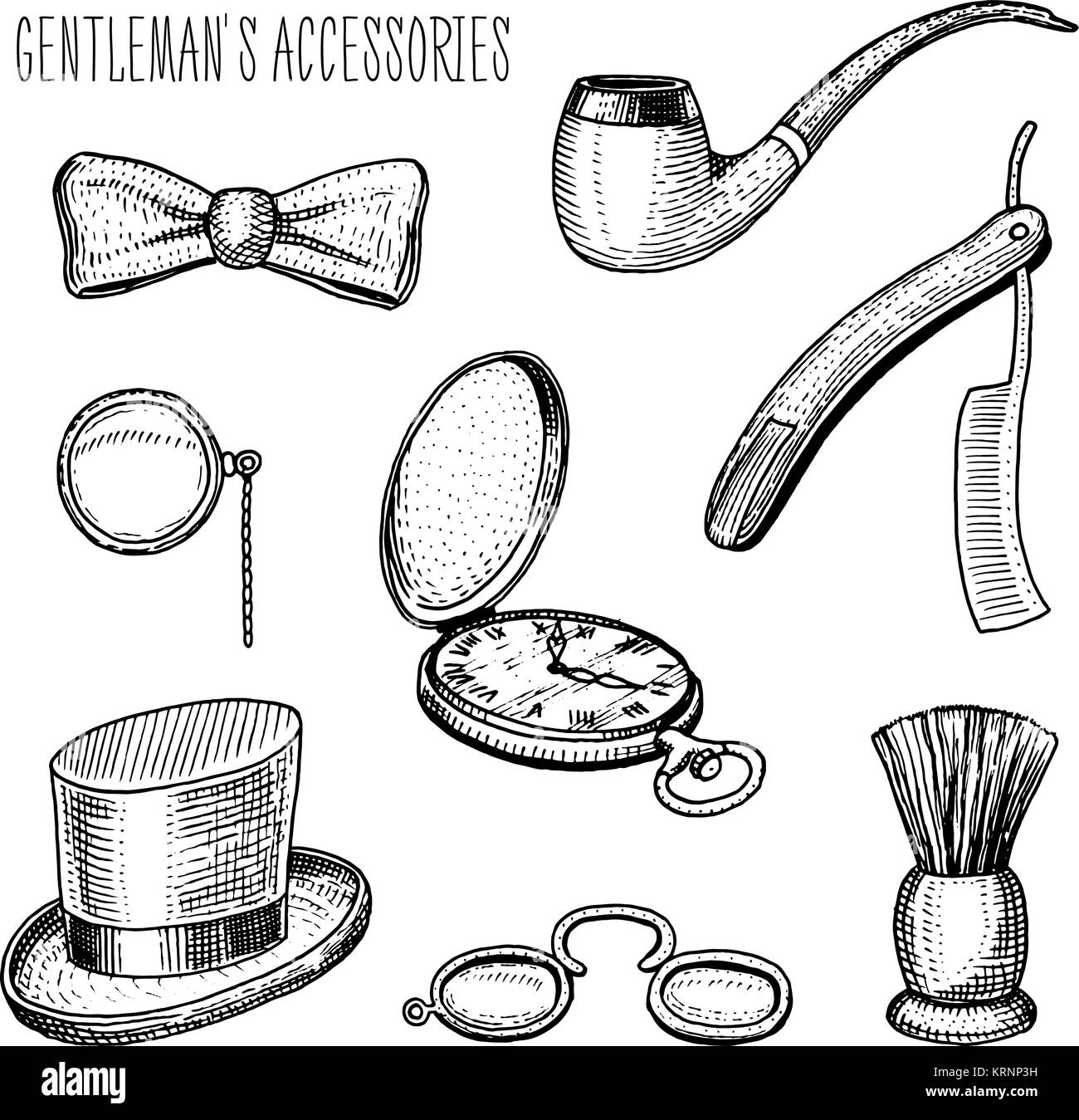 Victorian gentleman illustration hi-res stock photography and images ...