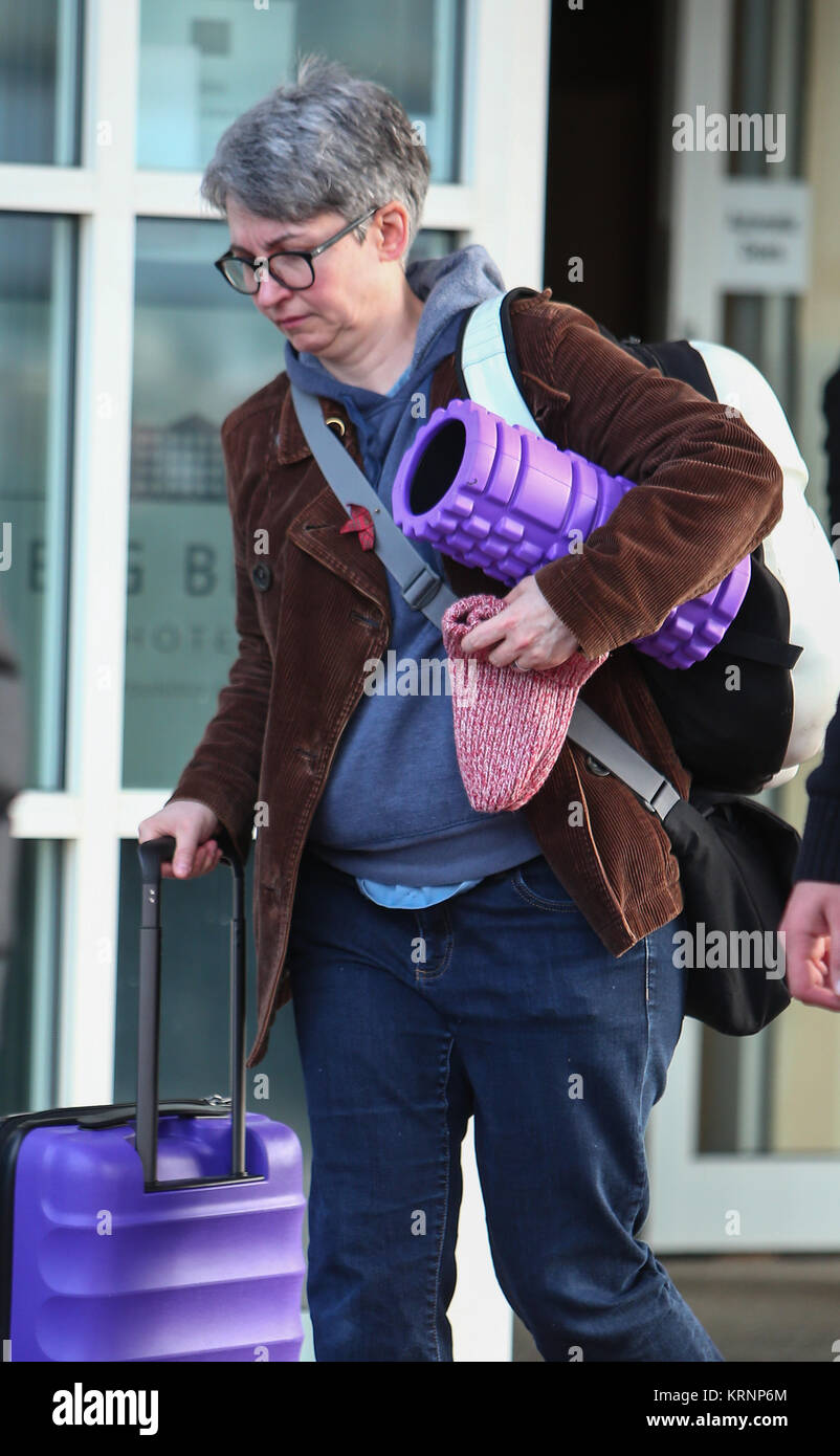 Celebrities and their professional dance partners leave Blackpool's Big ...