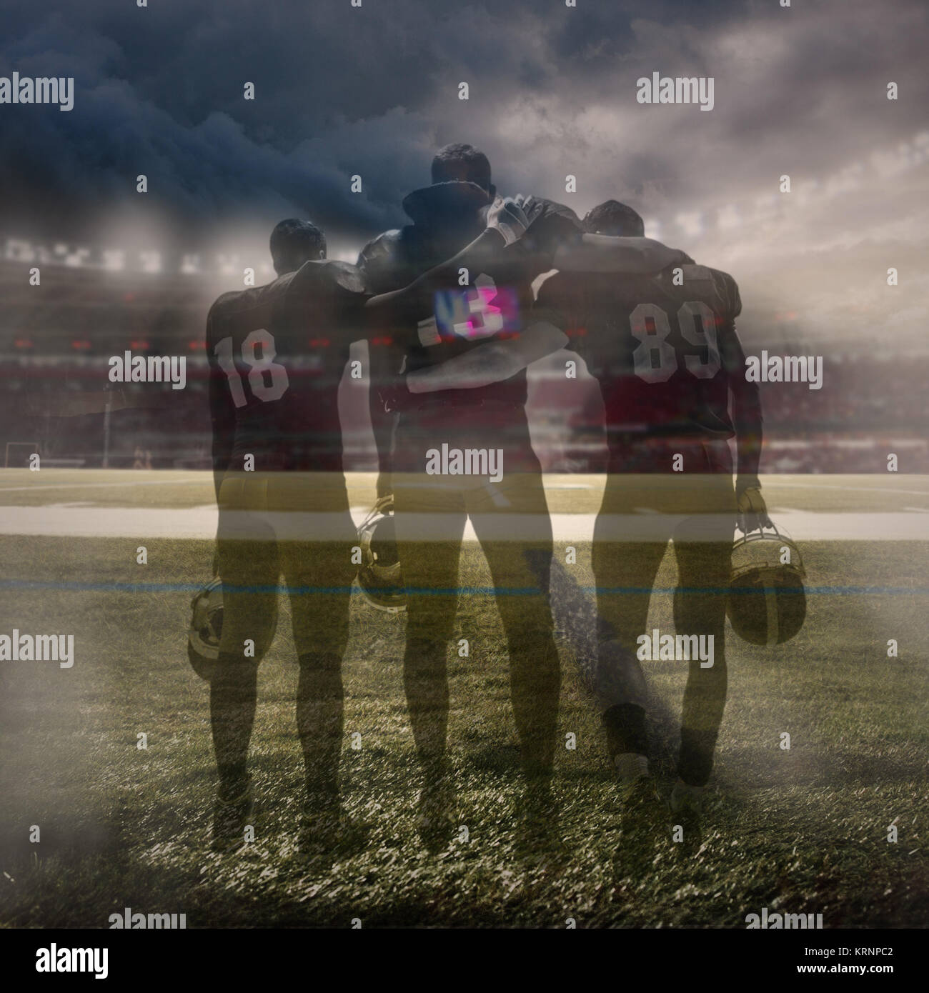 Collage american football players hi-res stock photography and images ...