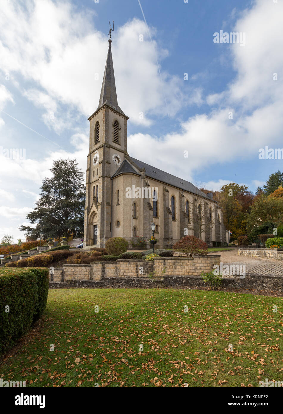 Church and castle in Useldingen Stock Photo - Alamy