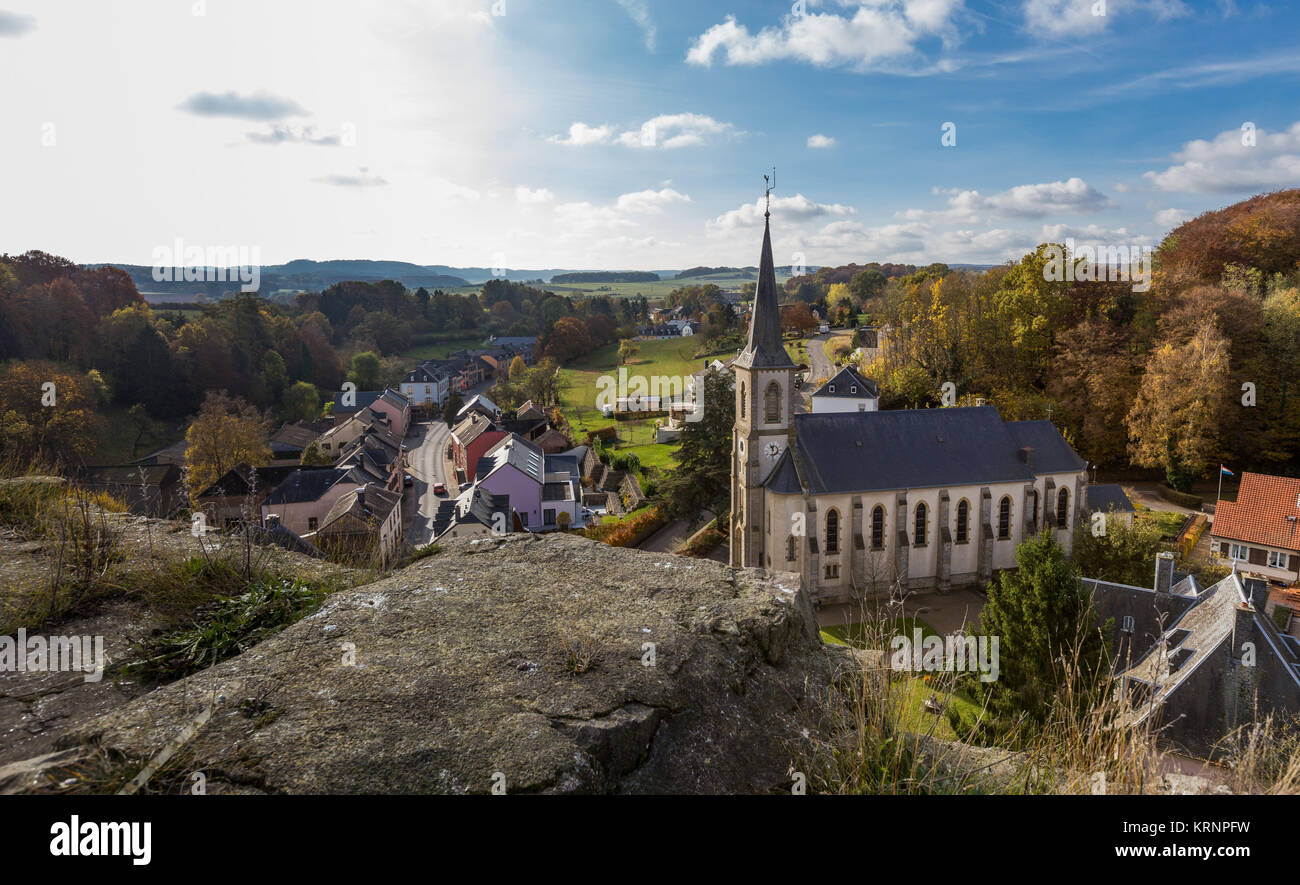 Church and castle in Useldingen Stock Photo - Alamy