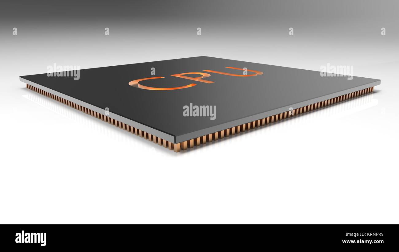 3d render Central Computer Processors CPU concept. technology ...