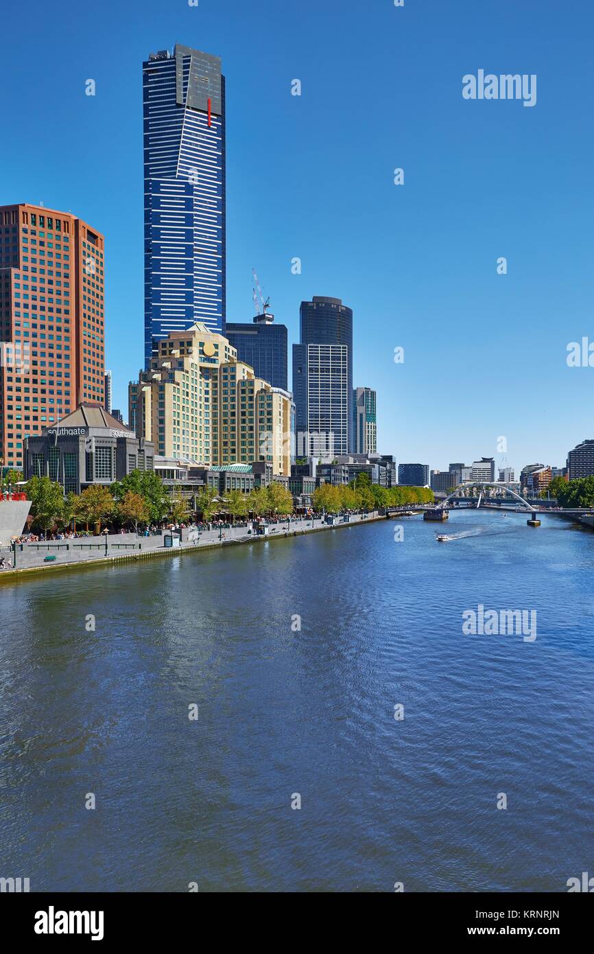 Melbourne city center Stock Photo - Alamy