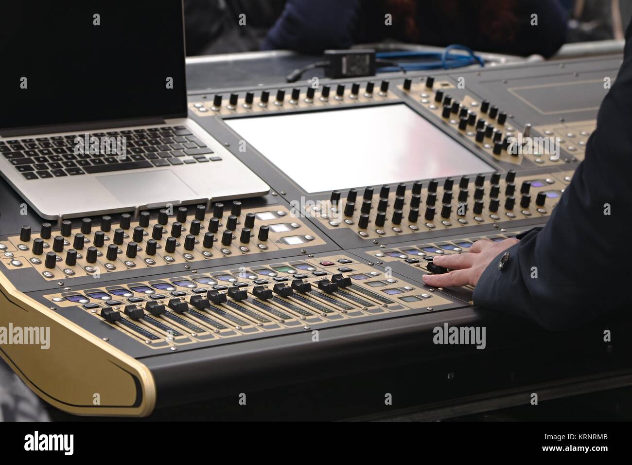 Audio Mixer Board Stock Photo - Alamy