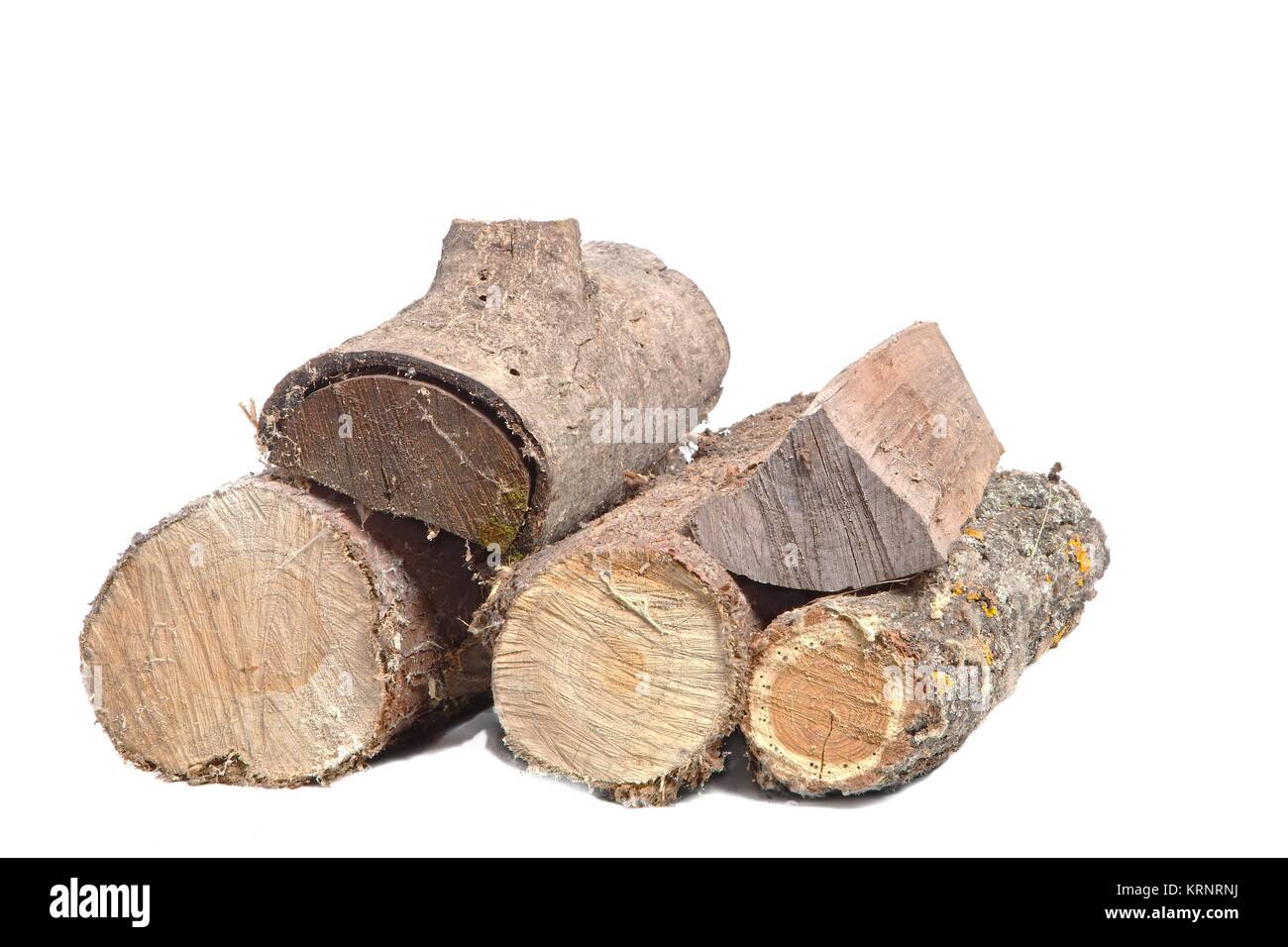 Firewood outdoor background natural Cut Out Stock Images & Pictures - Alamy