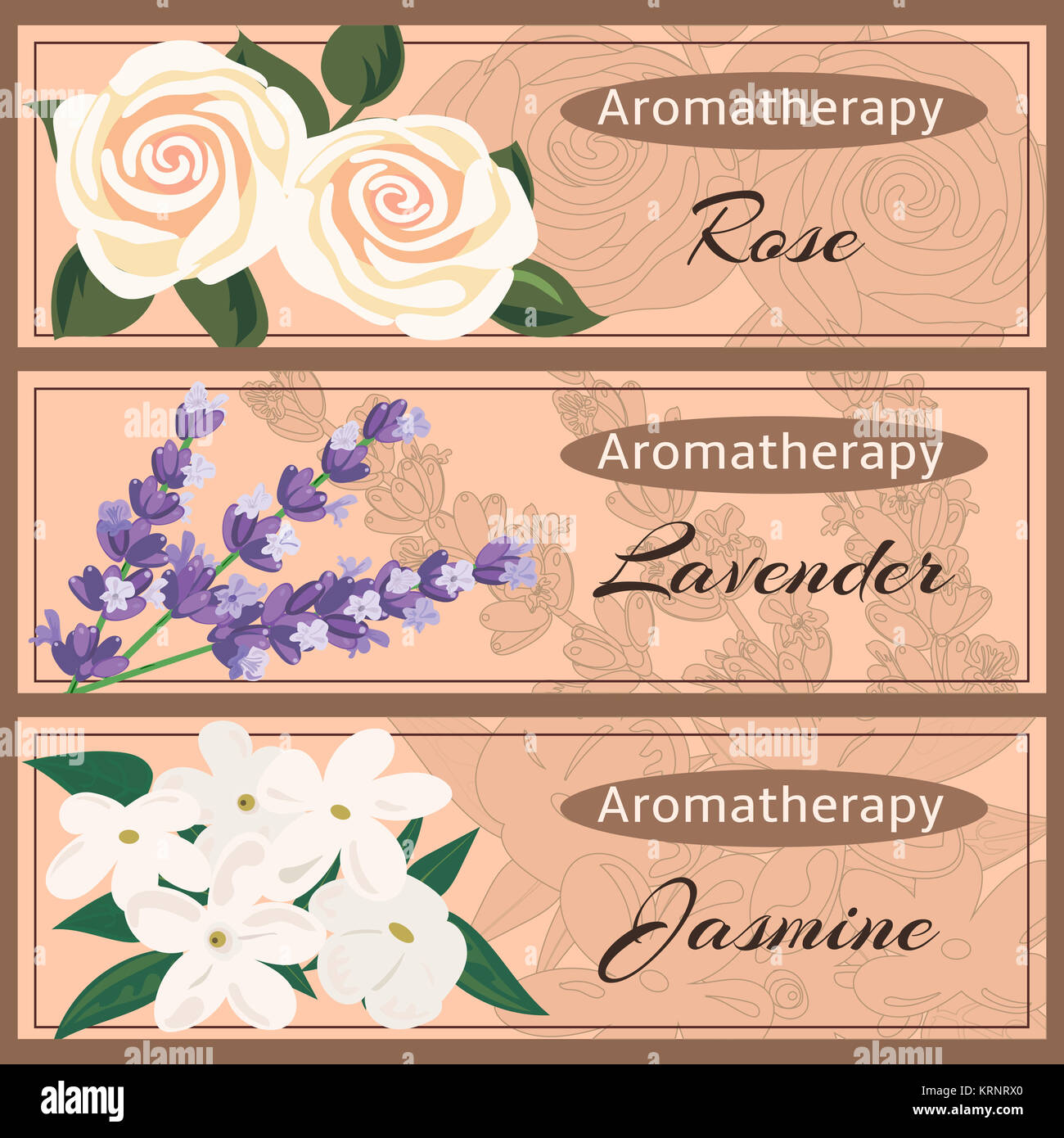 Aromatherapy set collection Stock Photo - Alamy